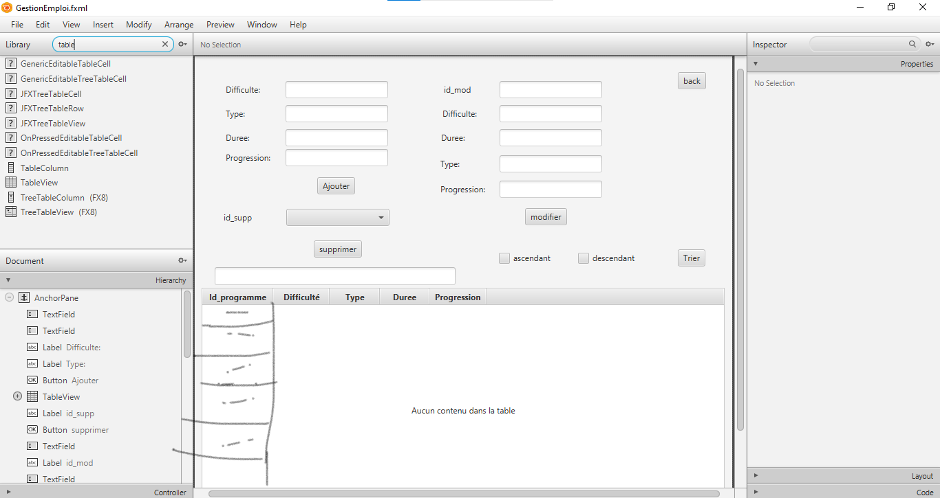 JavaFX tableau a deux dimensions avec scenebuilder par projettt - page 1 - OpenClassrooms